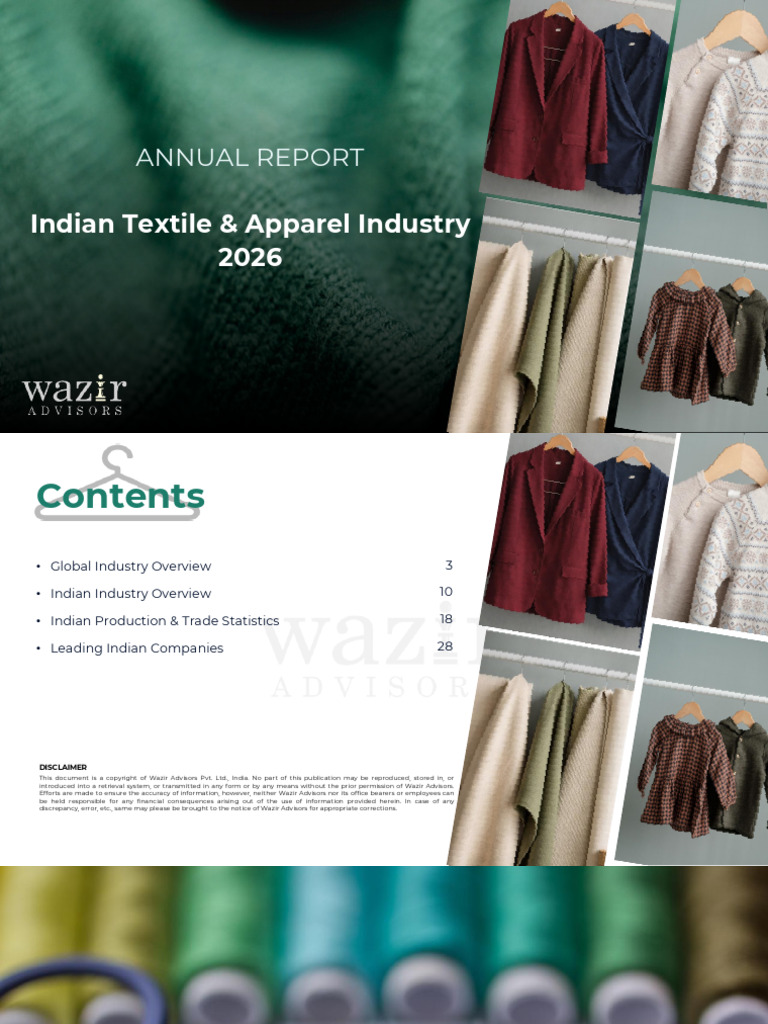 Textile&Apparel Industry Report 2026 | PDF | Textiles | Yarn