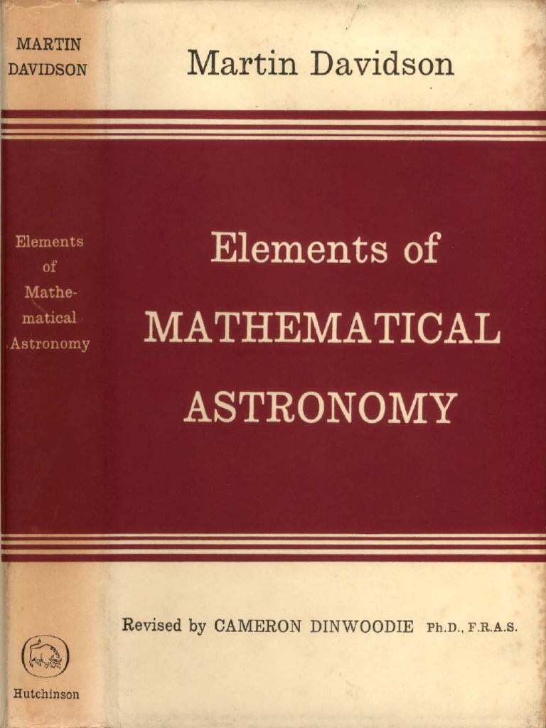 Elements of Mathematical Astronomy 1962 | PDF