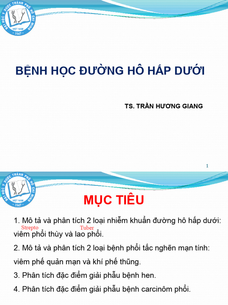 7.2 - Bệnh học đường hô hấp dưới | PDF