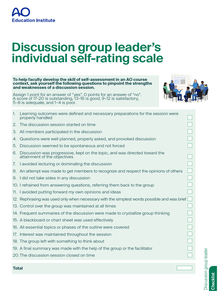 Discussion Group Leader Scale | PDF | Chess Theory | Chess