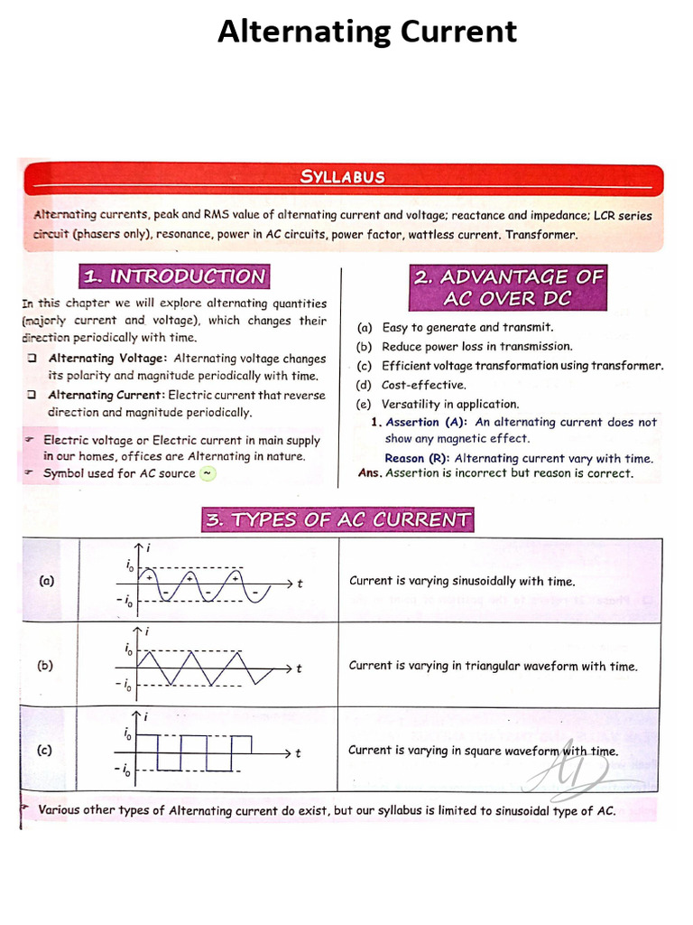 Alternating Current | PDF
