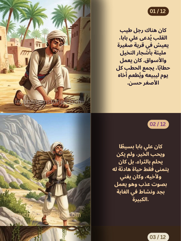 Ali Baba and the Forty Thieves Childrens Stories PDF | PDF