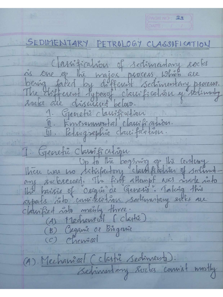 Classification of Sedimentary Rock 13.08.2020 | PDF
