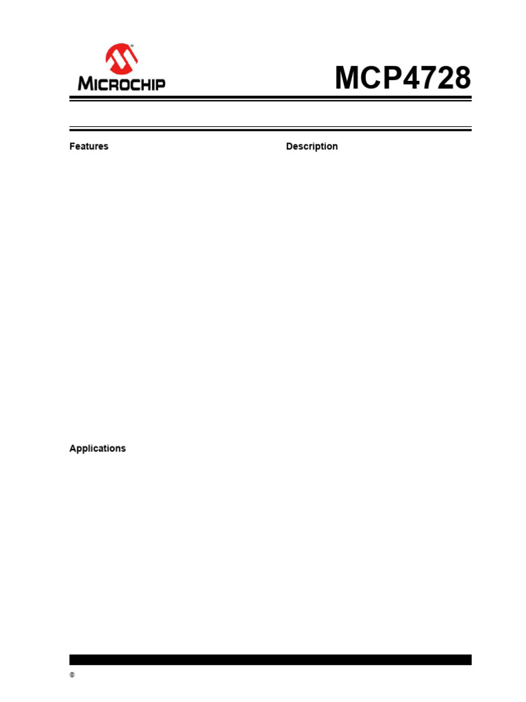 MCP4728 Datasheet | PDF | Digital To Analog Converter | Amplifier