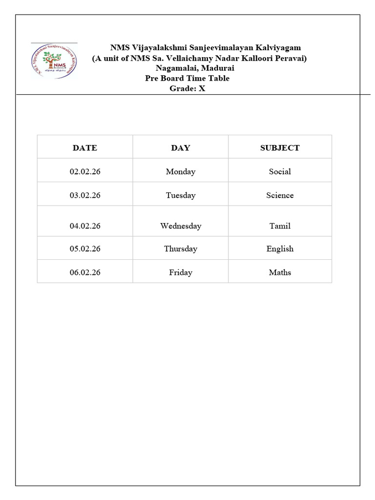 Pre Board Grade X | PDF