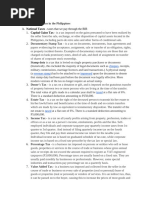 Overview of Philippine Tax Types | PDF | Taxes | Value Added Tax