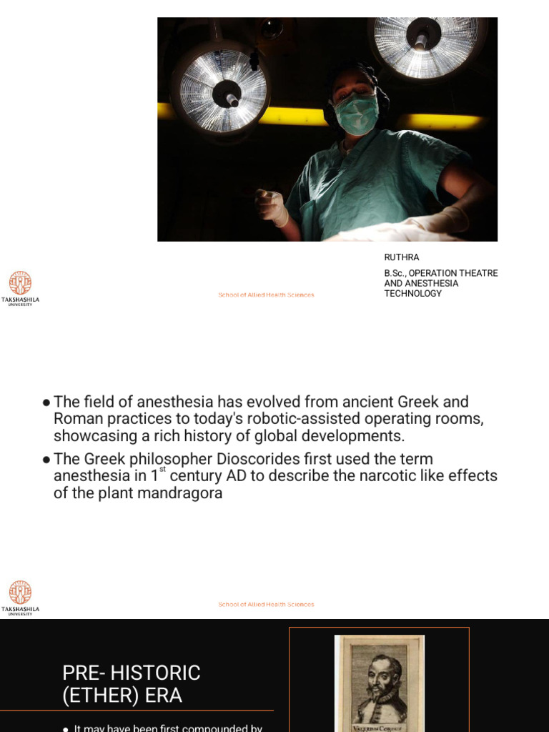History of Anesthesia | PDF | Anesthesia | Pain