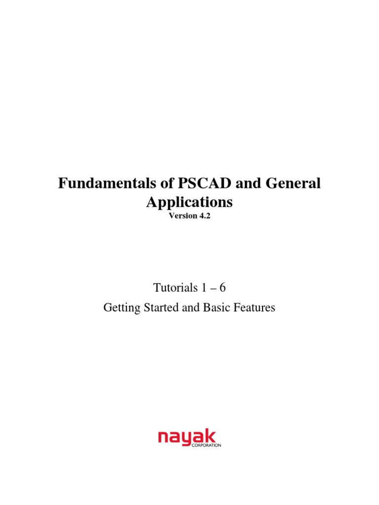 PSCAD Tutorial | PDF | Capacitor | Parameter (Computer Programming)