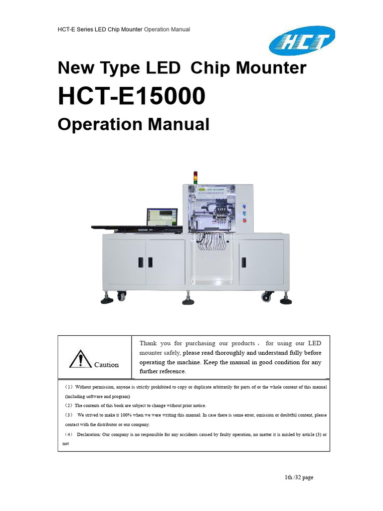 HCT-E15000 Operation Manual | PDF | Computer File | Cartesian ...