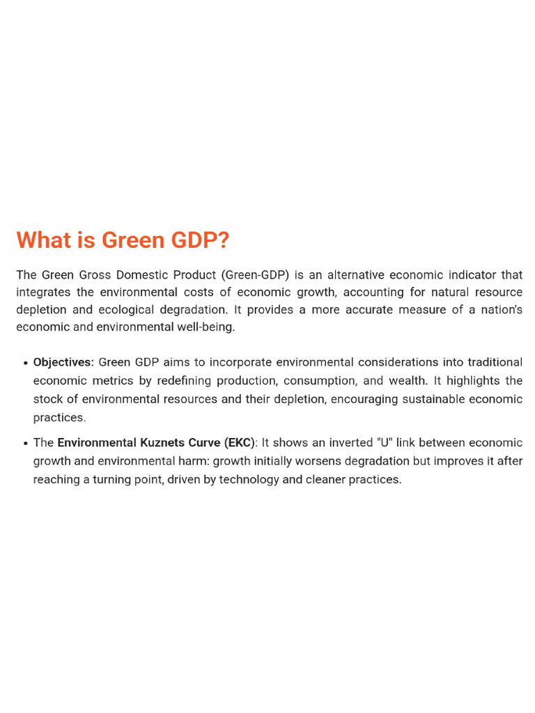Green GDP | PDF