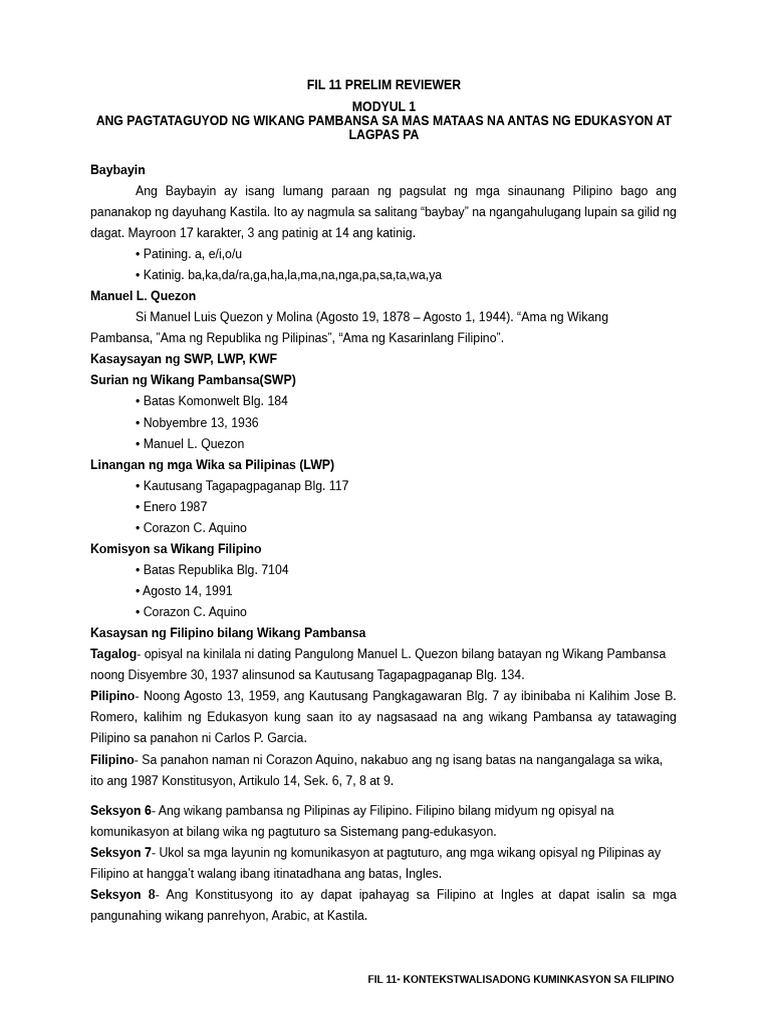 FIL-11-PRELIM-REVIEWER | PDF