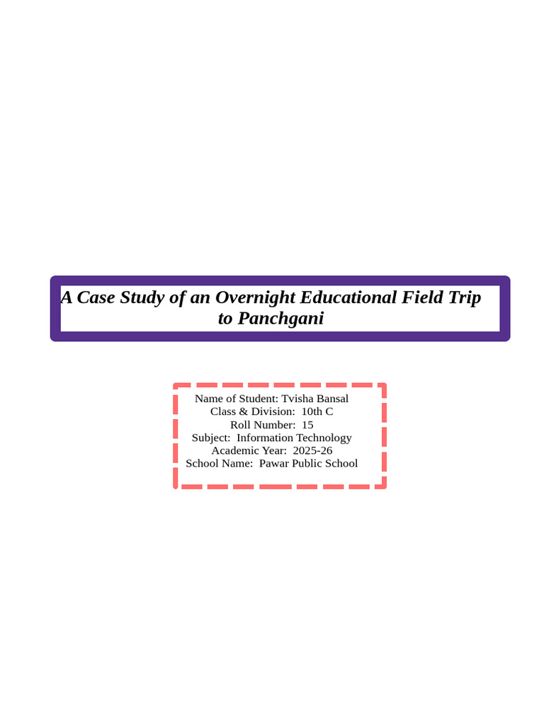 Tvisha Bansal 10C Project Work | PDF