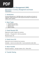 SAP Goods Issue Process Overview | PDF | Logistics | Inventory