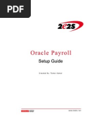Payroll Setups of Oracle HRMS R12 | PDF | Payroll | Payments