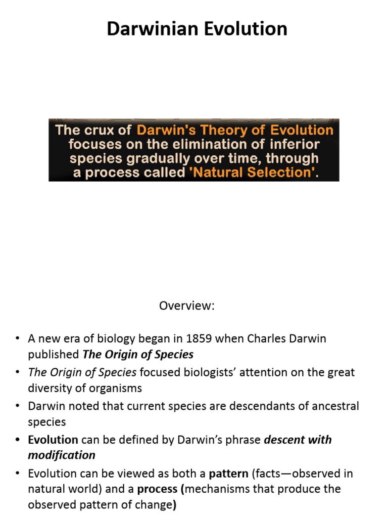 12 BfE - Darwin Evolution Theory Modified | PDF | Charles Darwin | On ...