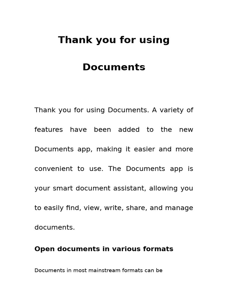 Thank You for Using Documents | PDF