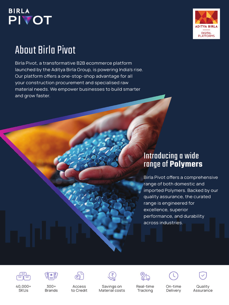 Polymers Brochure - Birla Pivot | PDF | Polyvinyl Chloride | Polyethylene