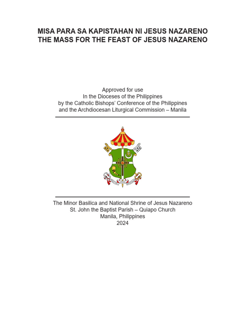 Misa Sa Fiesta) | PDF