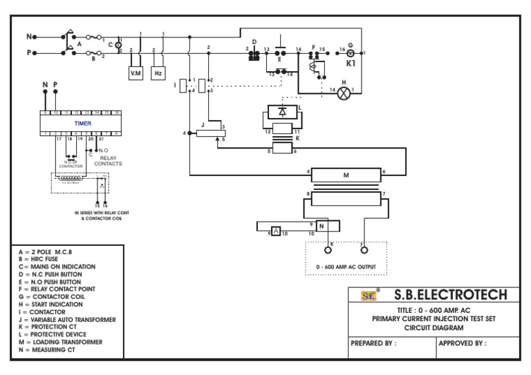 600 Apm. 5 Volt Ac Primary Current Injection Test Circuit | PDF | Relay ...