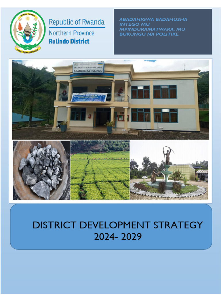 II. Rulindo Dds 2024 2029 Narrative Report Final | PDF | Agriculture ...