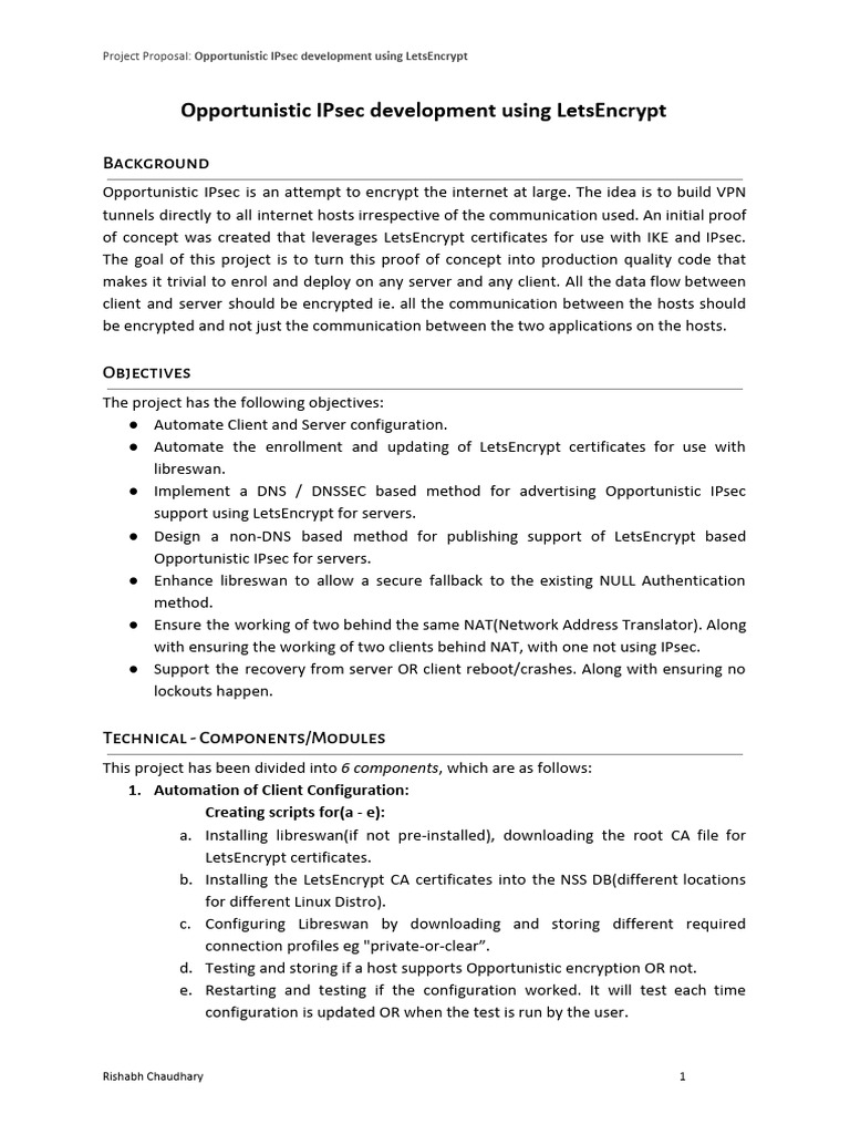 Sample GSoC Project Proposal | PDF | Computer Networking | Computing