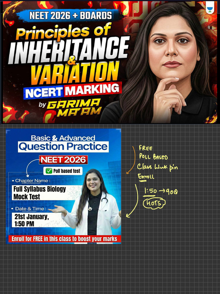 Principle of Inheritance NCERT 2025 | PDF | Dominance (Genetics) | Genotype