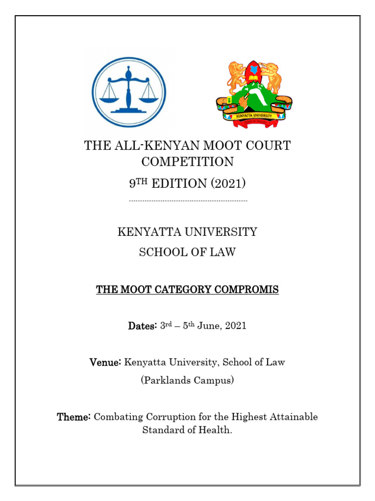 Akmcc Moot Question 9th Edition 2021 | PDF | Virus | Quarantine