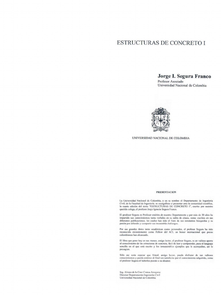 Estructuras de Concreto I Jorge Segura | PDF
