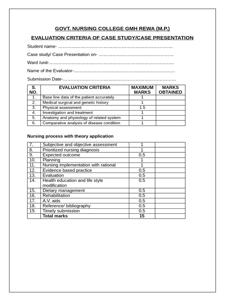 Evaluation Case Study | PDF