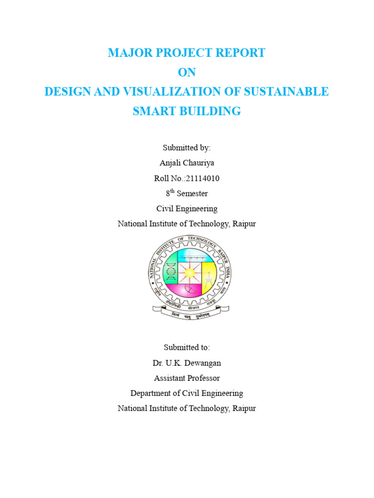 Final Design and Visualization of A Sustainable Smart Building | PDF ...