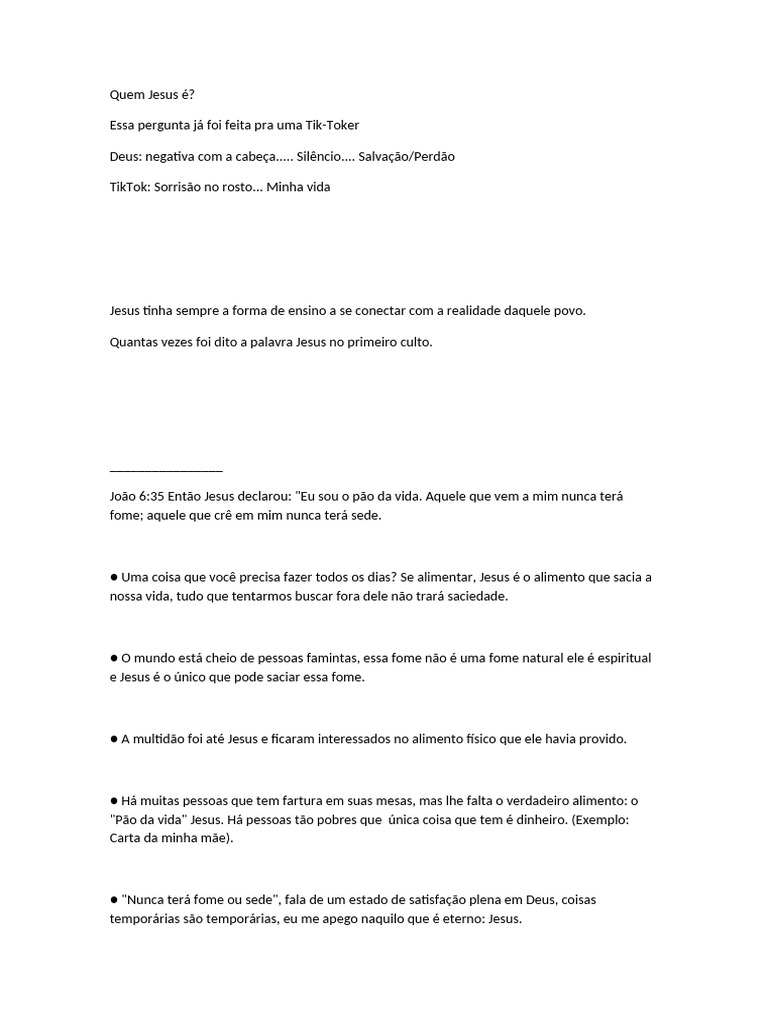 Palavra - Quem Jesus é | PDF | Jesus | Evangelho de João
