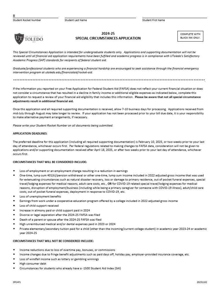 Special Circumstances Worksheet | PDF | Child Support | Alimony