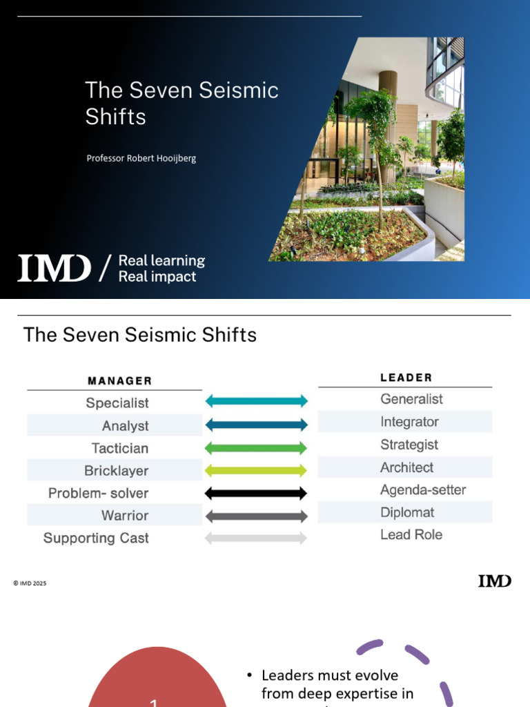 Seven Seismic Shifts Presentation | PDF