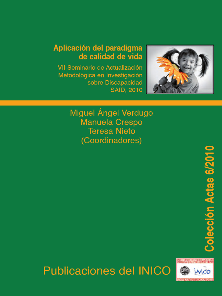 3-10-Capítulo Calidad de Vida INICO | PDF | Invalidez | Bienestar