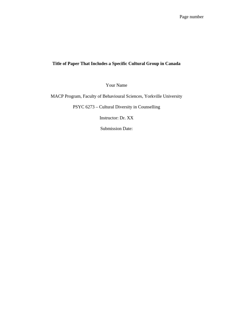 Psyc6273 Sample Paper Outline | PDF | Peer Review | Apa Style