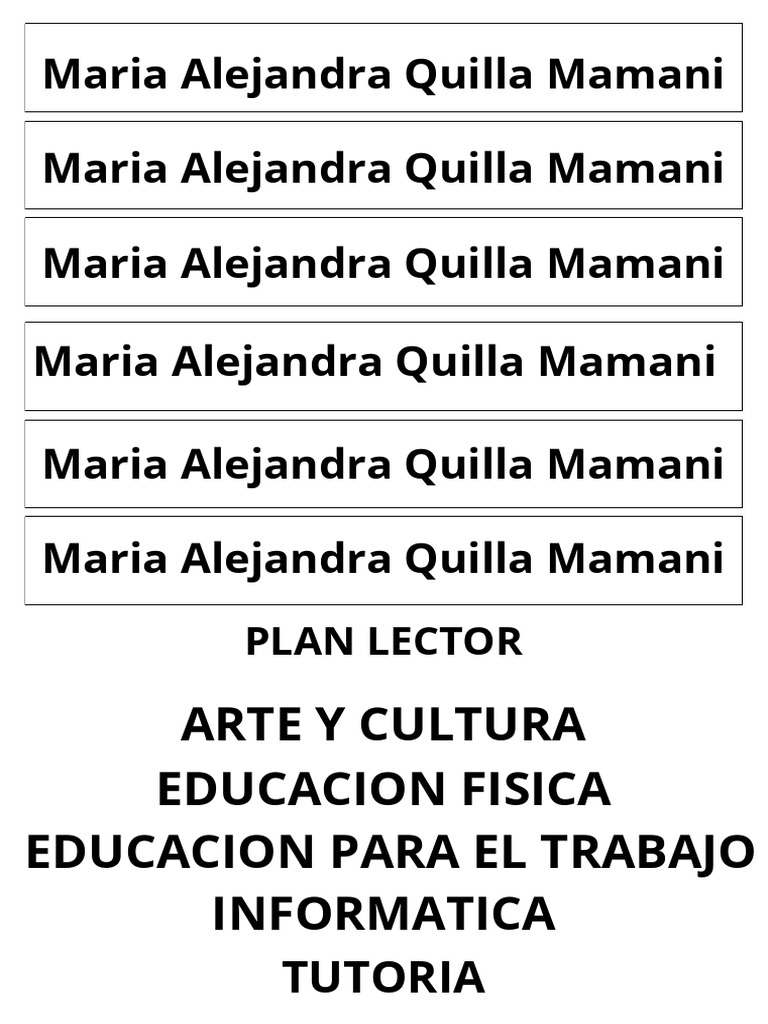 Maria Alejandra Quilla Mamani | PDF