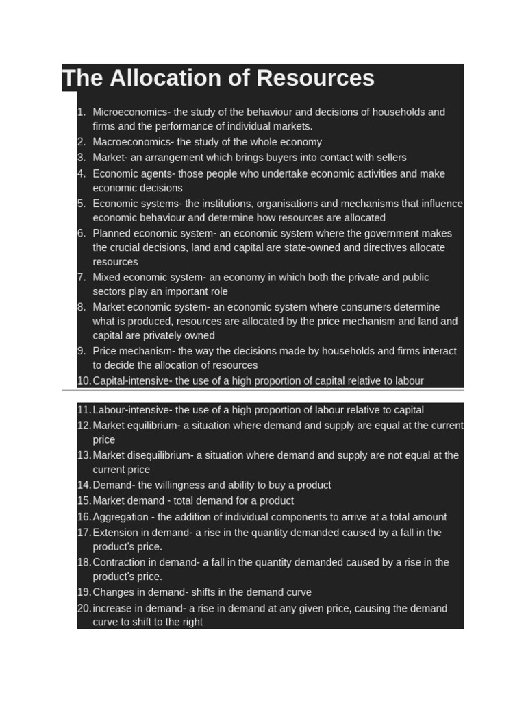 Unit 1 and Unit Definition From Znotes | PDF | Demand | Economics