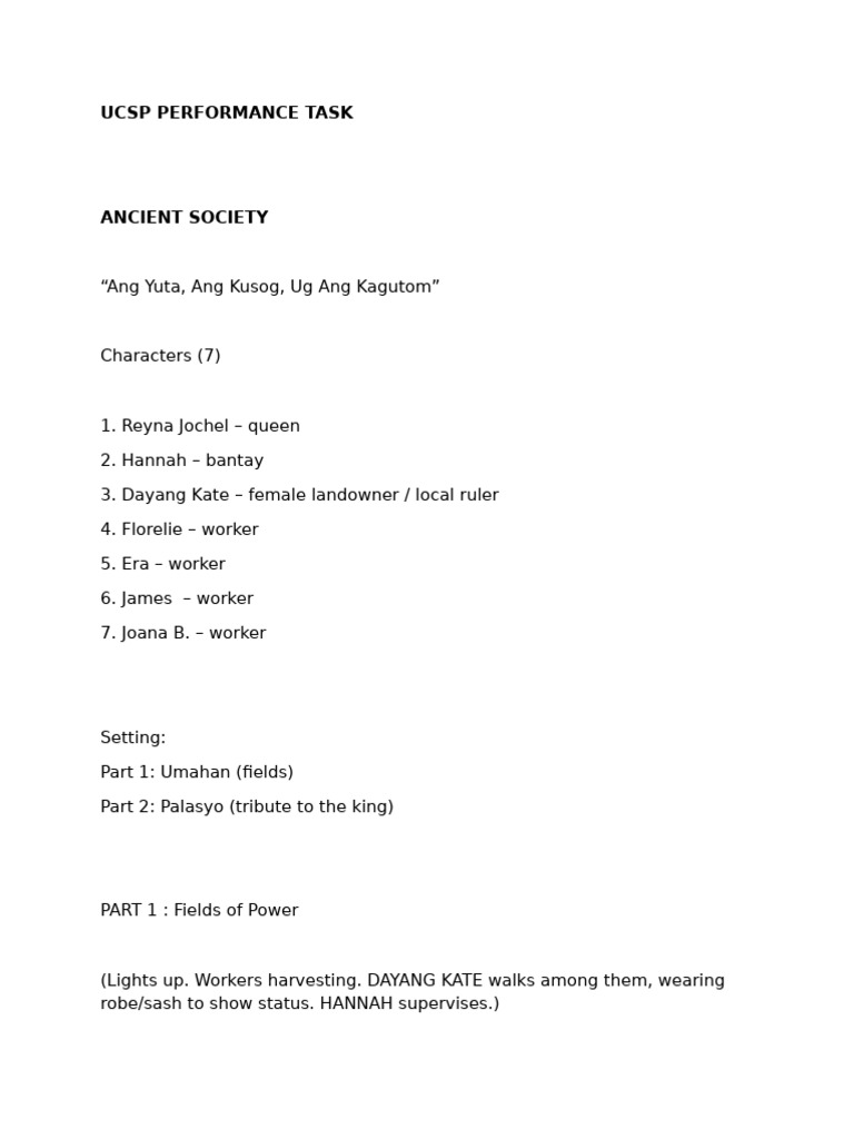 Ucsp Performance Task | PDF
