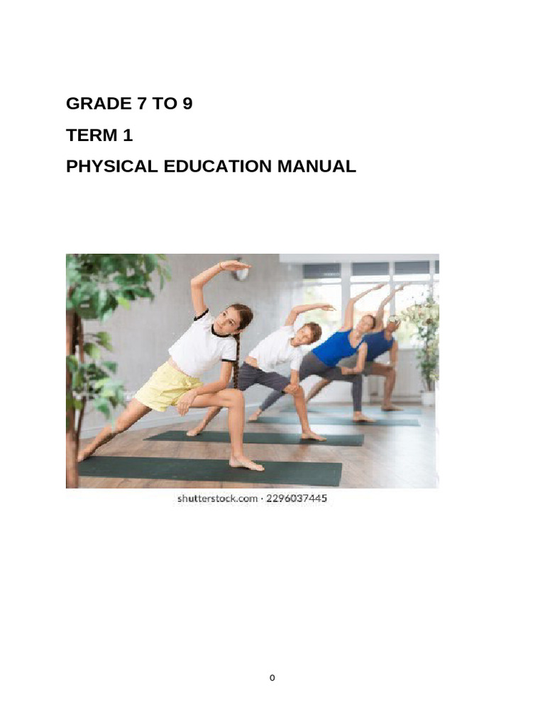 Grade 7 To 9 Physical Manual Education Term 1 | PDF | Physical Fitness ...
