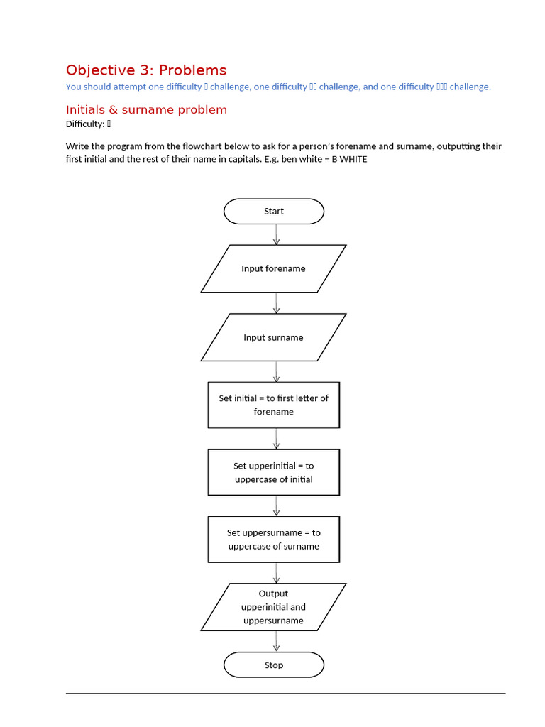 Objective 03 Problems - String Manipulation Functions | PDF