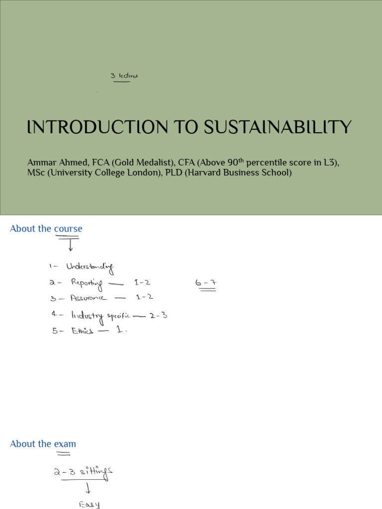 1.chap 1 - Introduction To Sustainability | PDF | Sustainability ...
