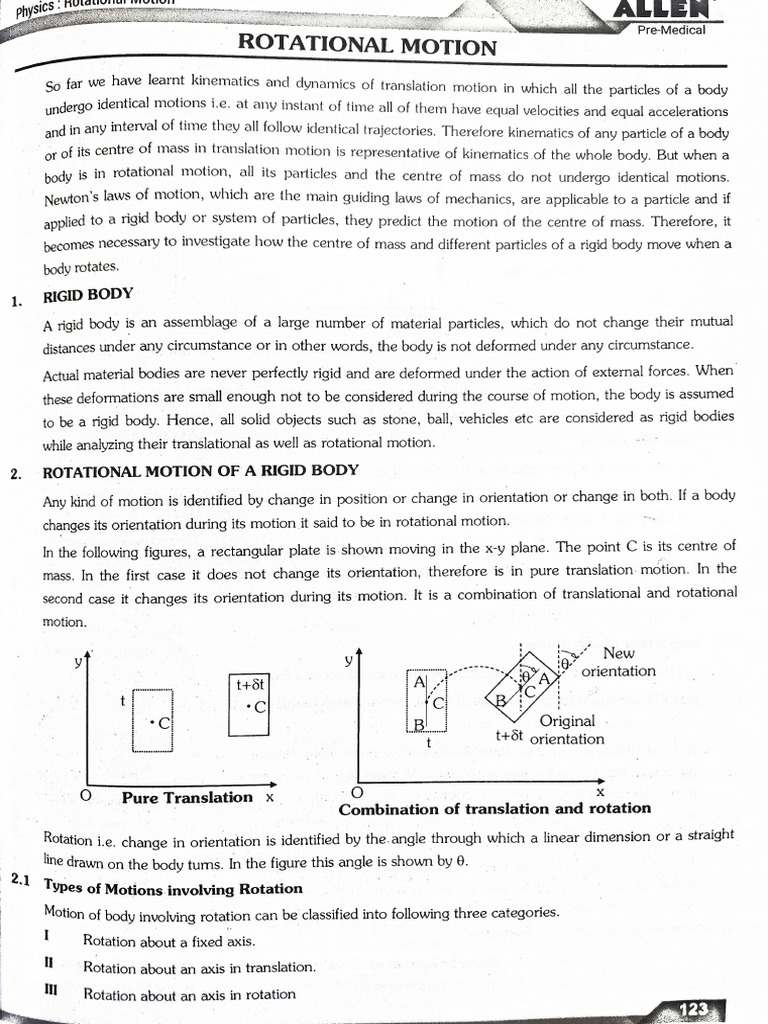 Rotational Dynamics P1 | PDF