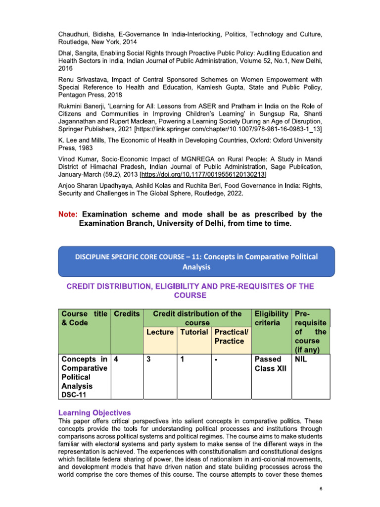 Concepts in Comparative Political | PDF