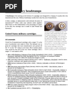 Headstamp Codes for Ammunition Identification | PDF | Ammunition | Firearms