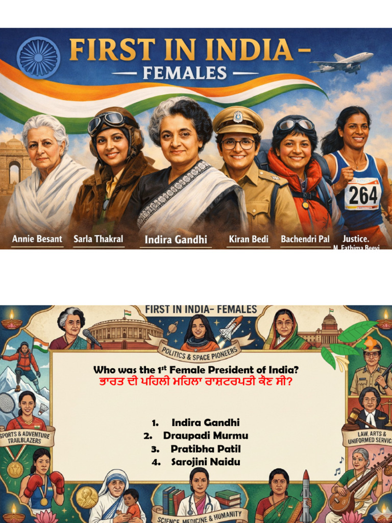 First in India - Women | PDF
