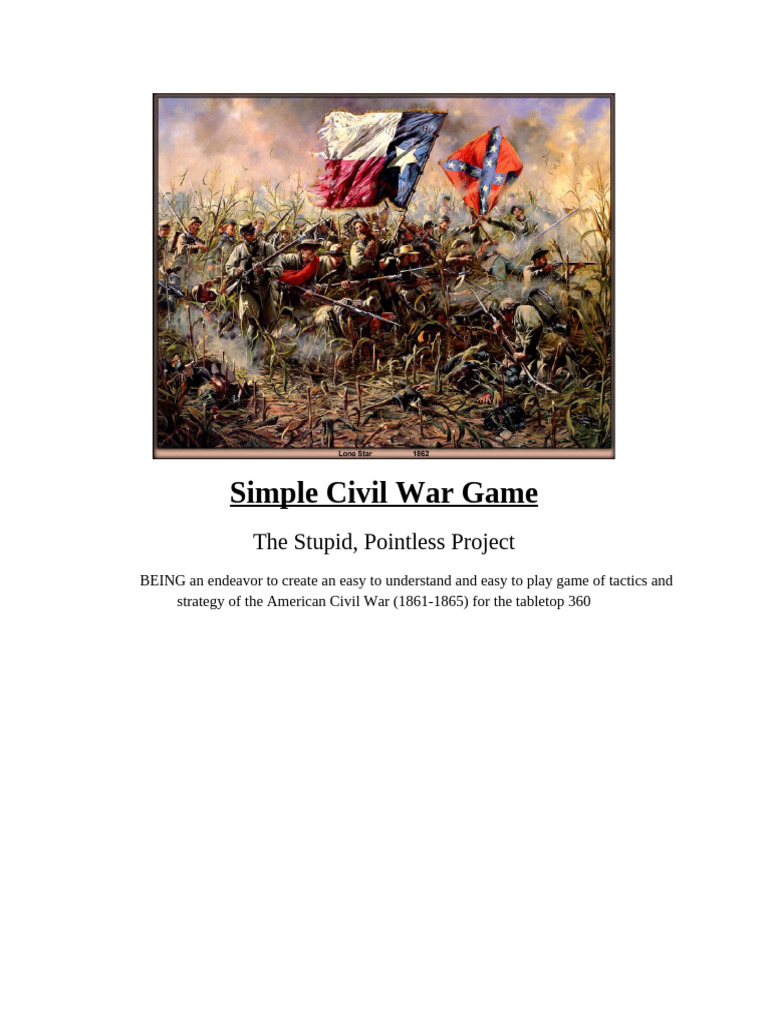 Simple Civil War Game | PDF | Brigade | Division (Military)