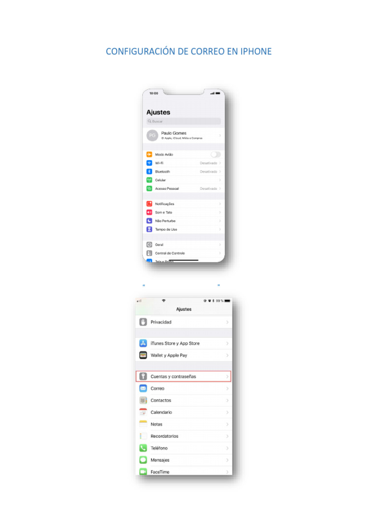 Configuraci%C3%B3n POP iPhone | PDF