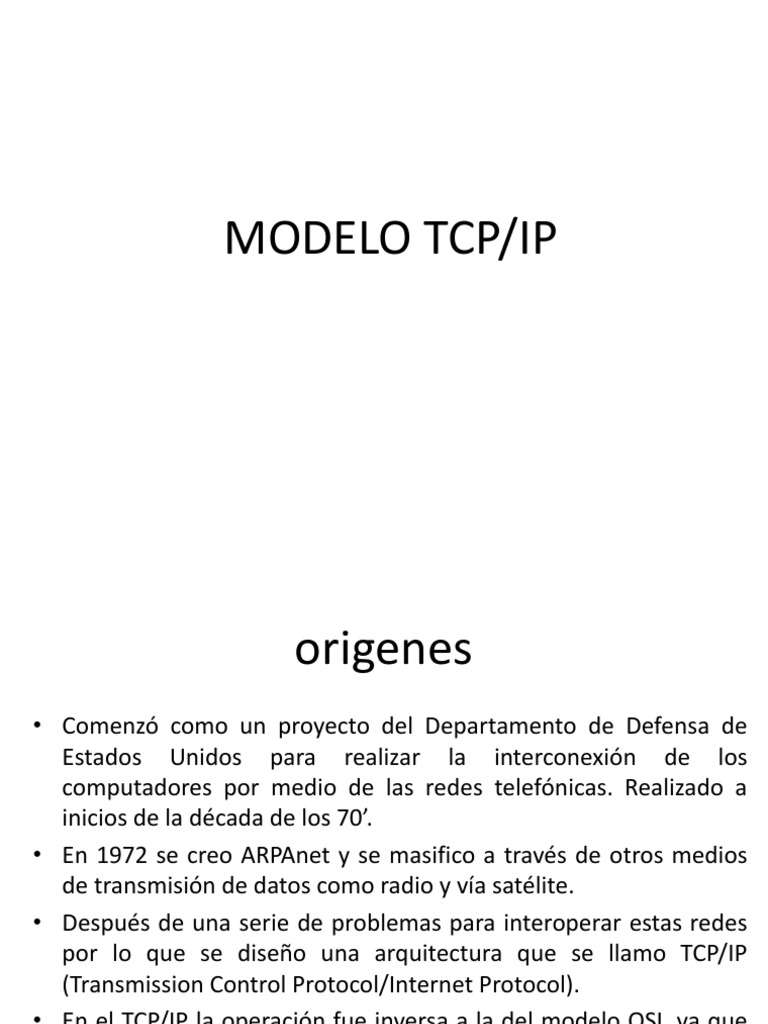 Modelo TCP-IP | PDF | Protocolos de internet | Modelo osi