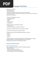 Computer Packages Final Exam Guide | PDF | Microsoft Word | Microsoft Excel