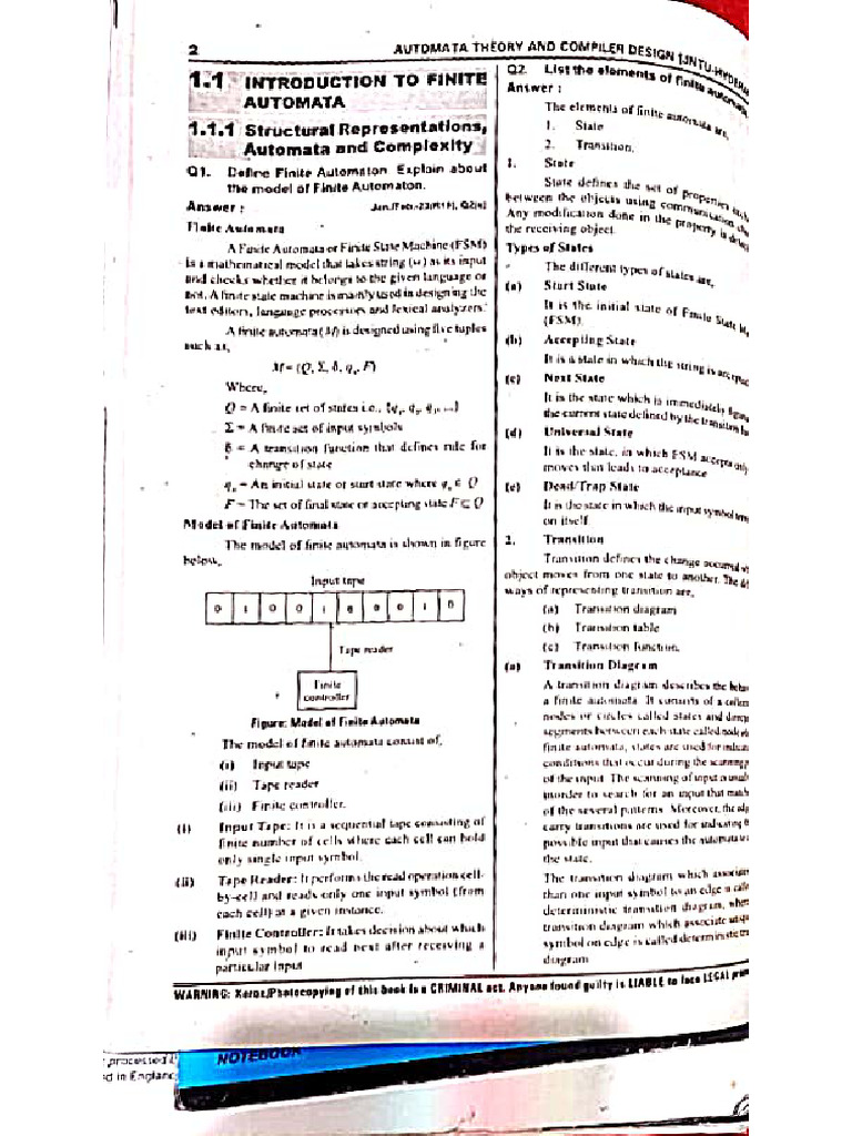 ATCD Unit 1 | PDF